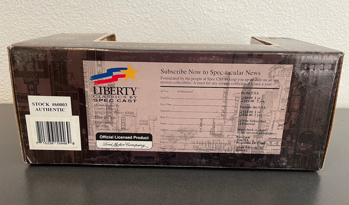 VINTAGE 1940 Ford Convertible Limited Edition Collector Bank Liberty ...