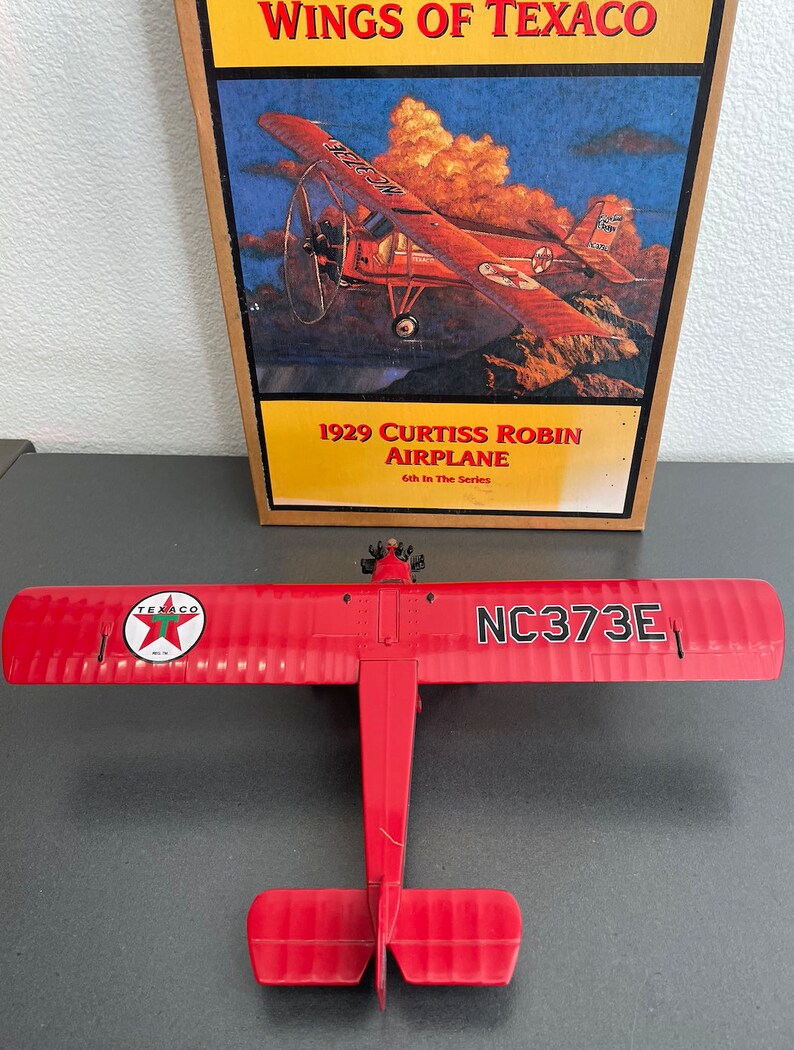 1998 Wings of Texaco | 1929 Curtiss Robin Airplane | Die Cast | Red ...