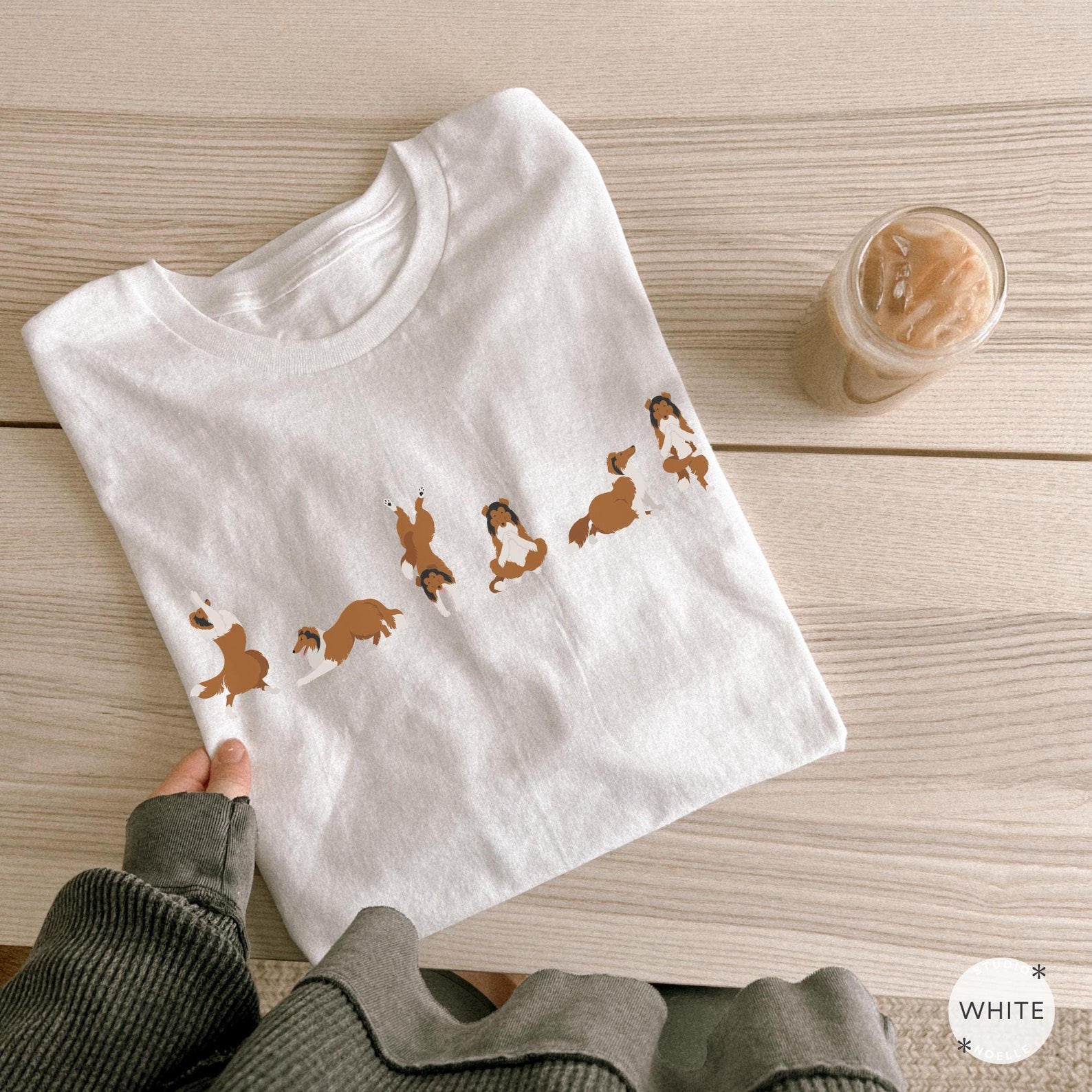 Shetland Sheepdog Shirt, Rough Collie Mom Gifts, Sheltie Dog Yoga ...
