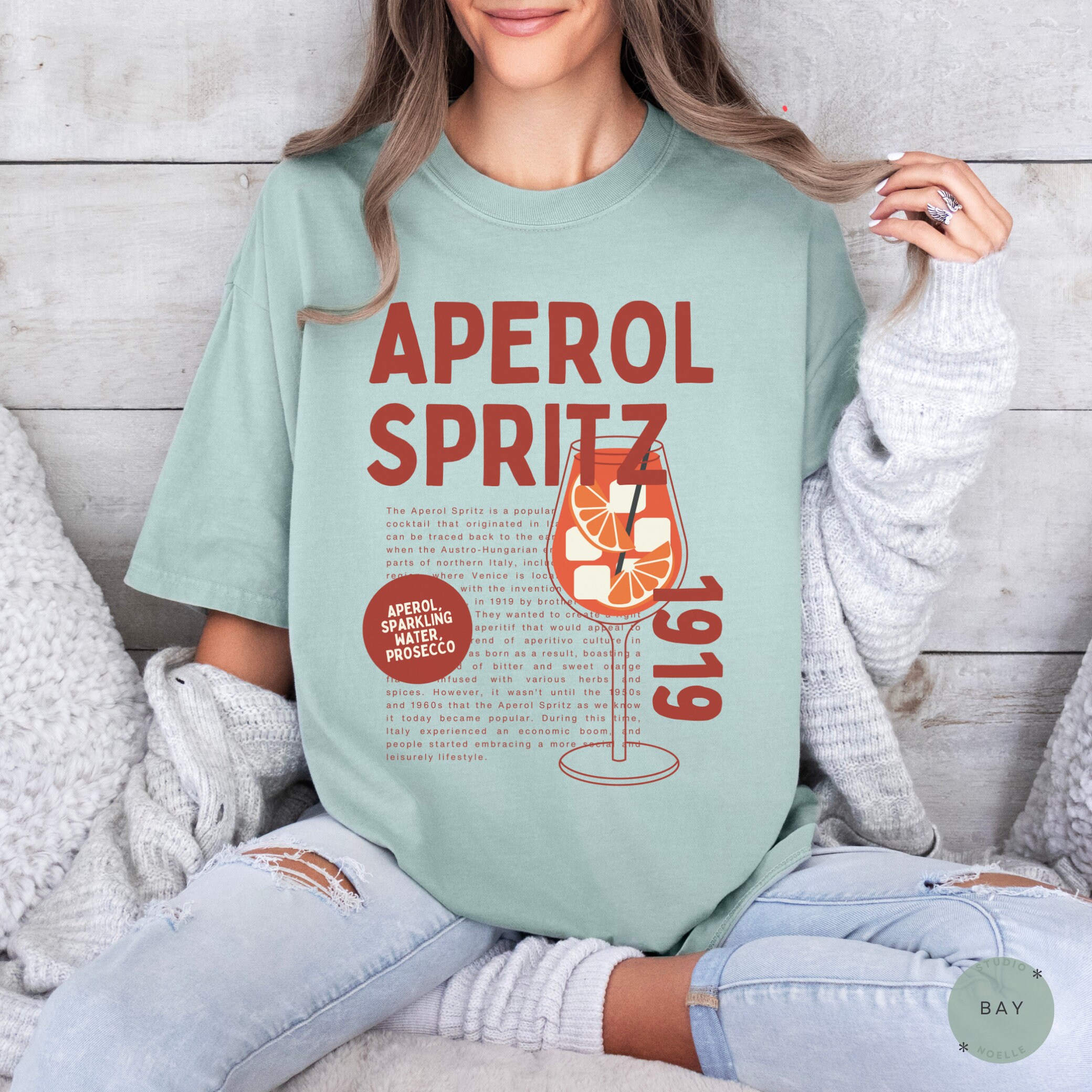 Aperol Spritz Shirt, Retro Cocktail Shirt, Aperol Spritz Tshirt, Trendy ...