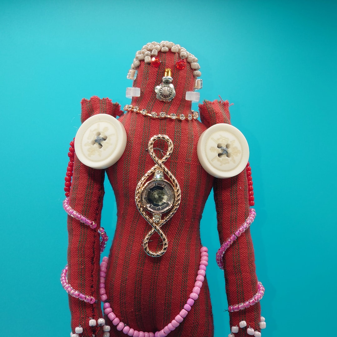 OOAK Hand Sewn Beaded Talisman Doll - Etsy