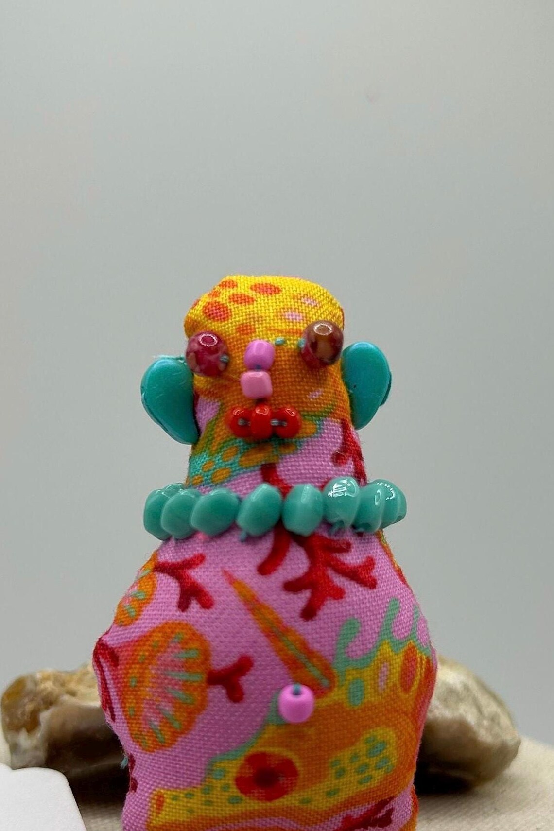 OOAK Hand Sewn Cute Little Beaded Baby Talisman Ornament - Etsy