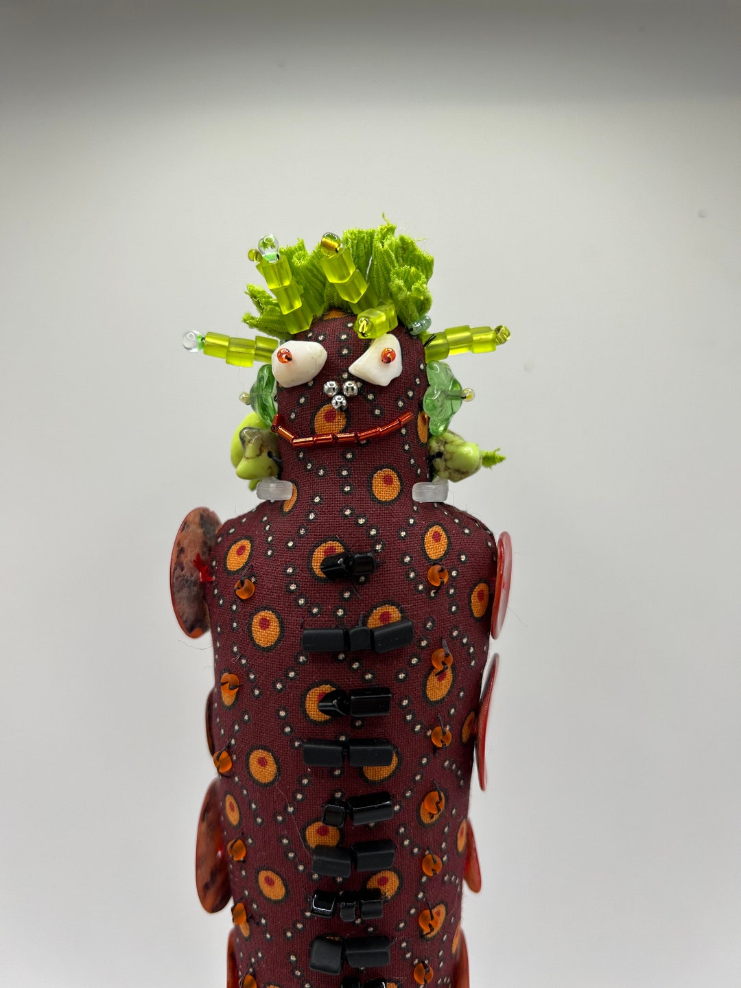 Hand Sewn Beaded Talisman Doll - Etsy