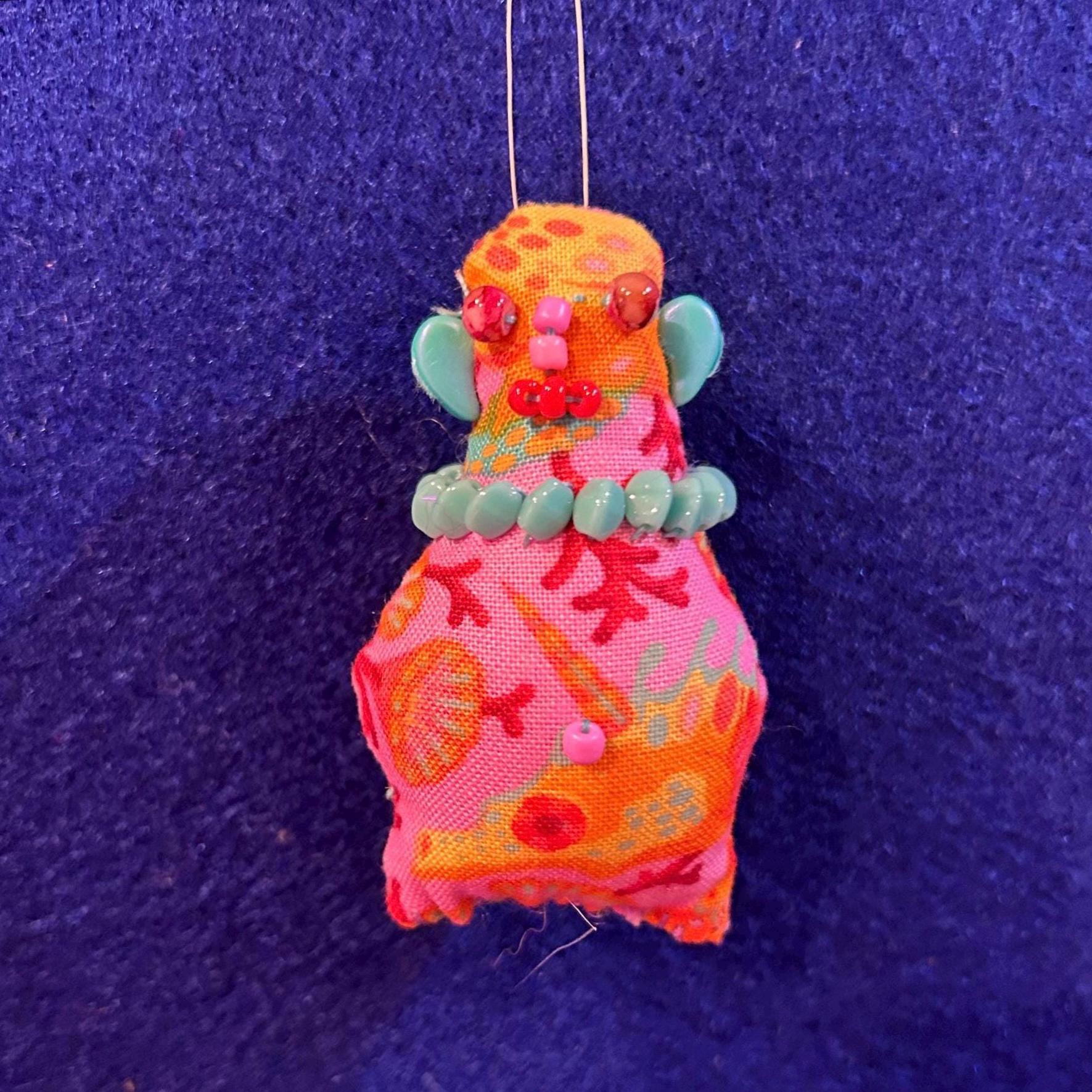 OOAK Hand Sewn Cute Little Beaded Baby Talisman Ornament - Etsy