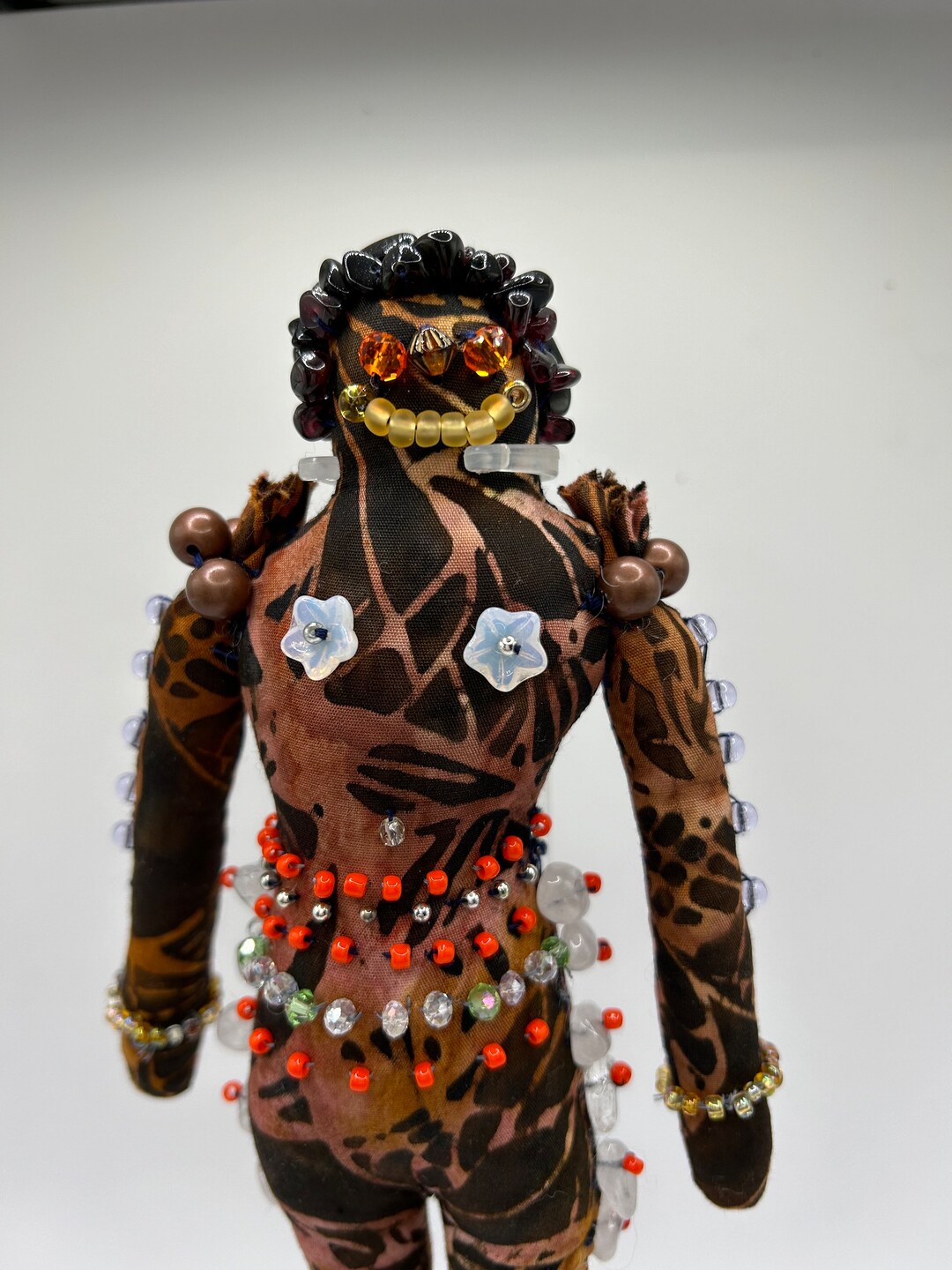 Hand Sewn Beaded Talisman Doll - Etsy
