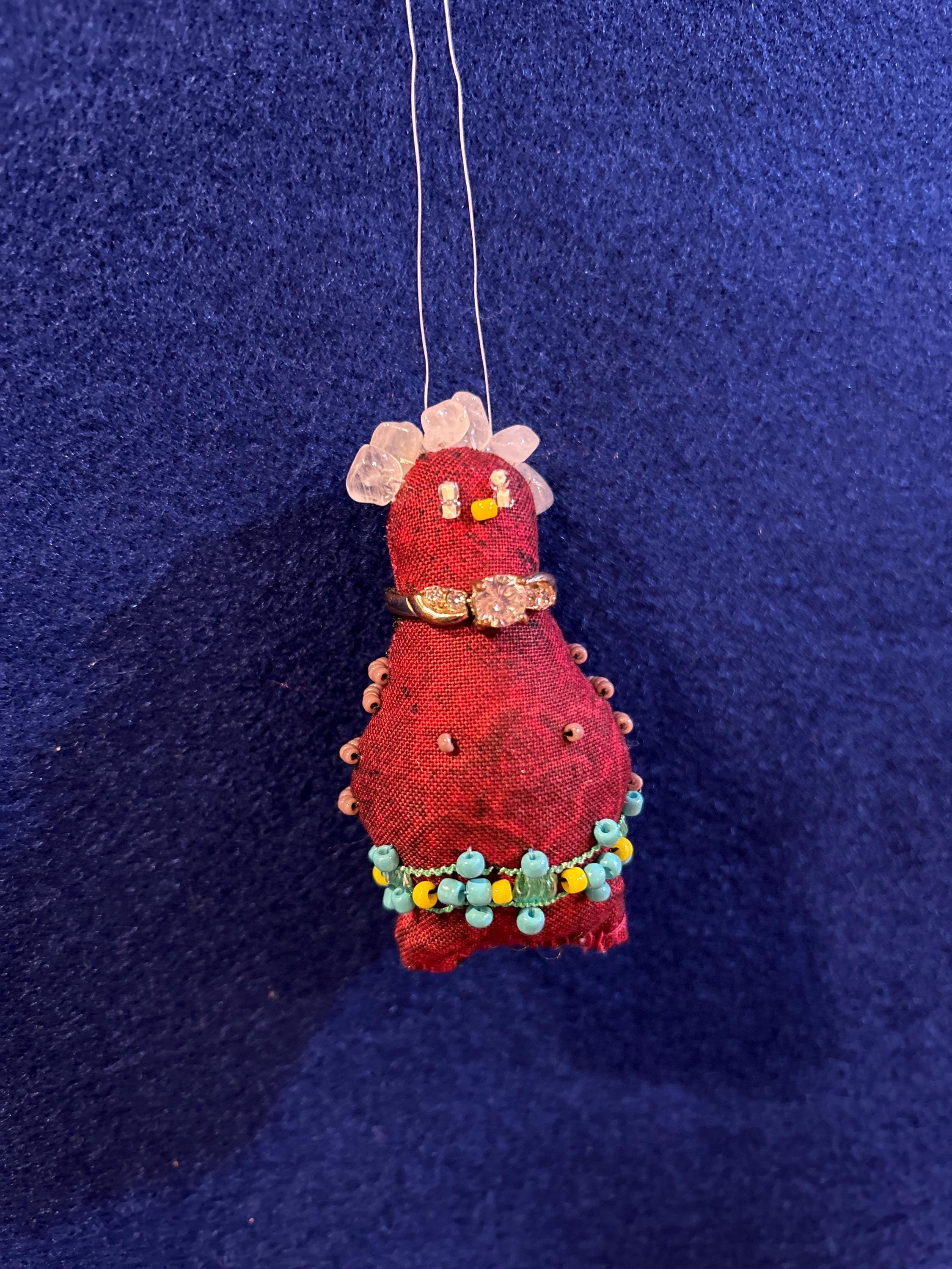 OOAK Hand Sewn, Cute Little Beaded Baby Talisman Doll Ornament - Etsy