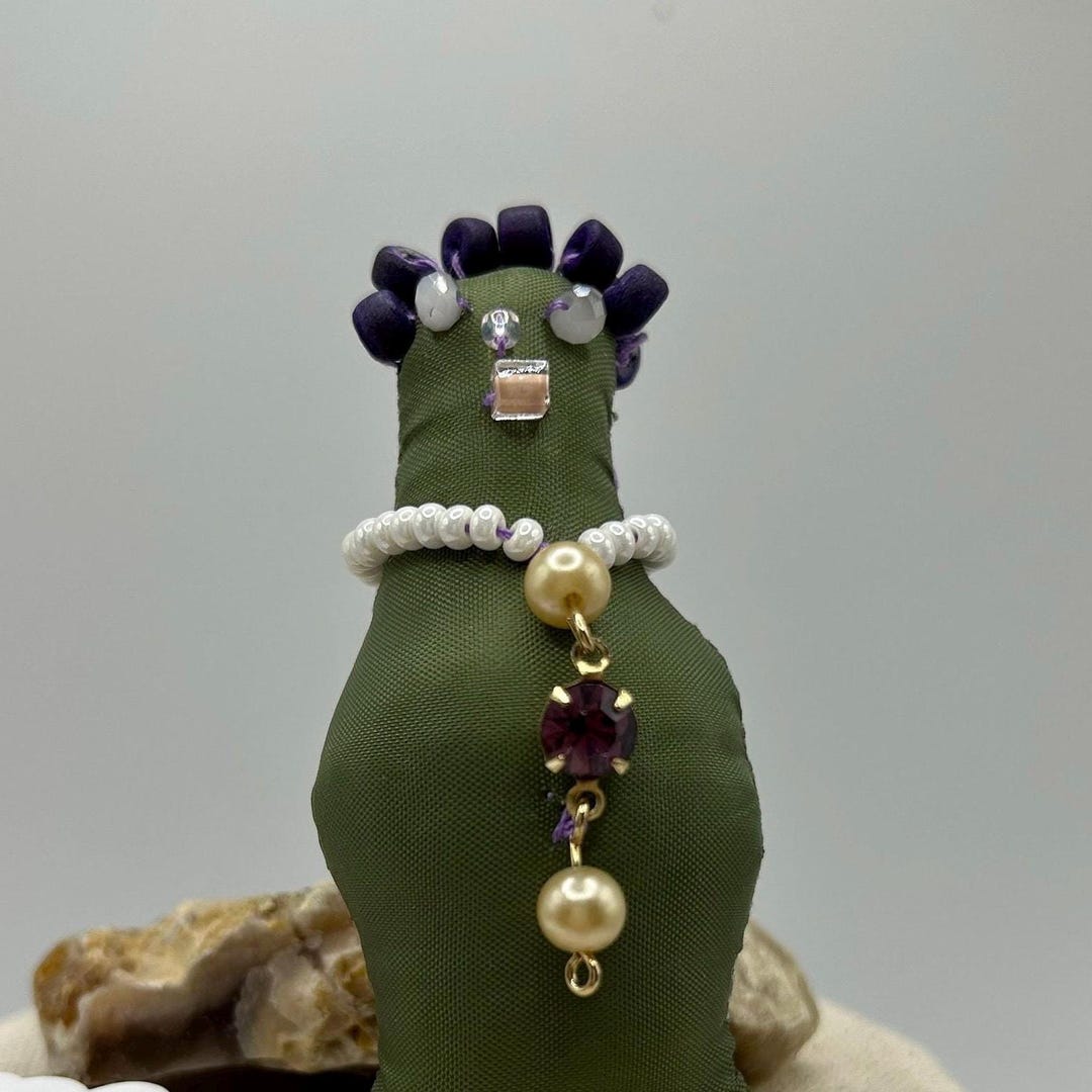OOAK Hand Sewn Cute Little Beaded Baby Talisman Ornament - Etsy