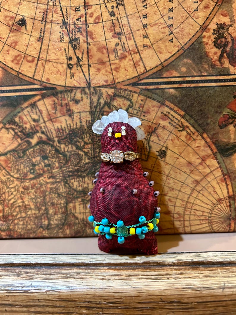 OOAK Hand Sewn, Cute Little Beaded Baby Talisman Doll Ornament - Etsy