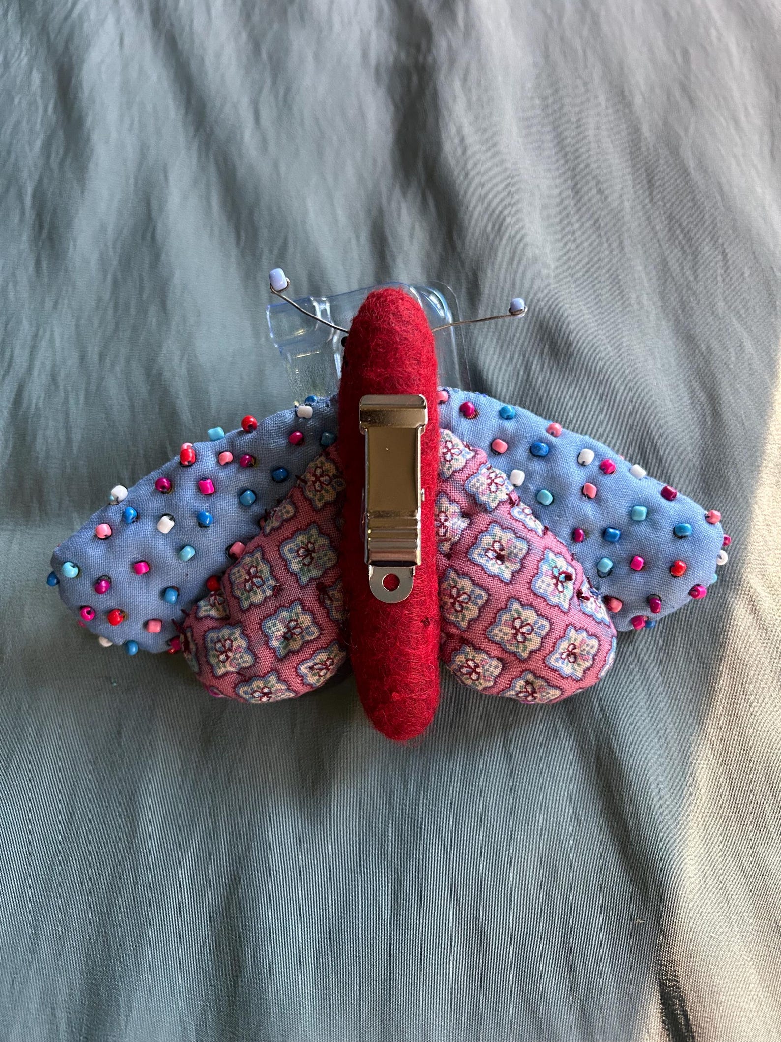 Hand Sewn Beaded Moth Ornament - Etsy