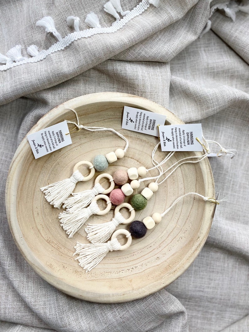 Hanging Aromatherapy Diffuser With Square Bead - Etsy