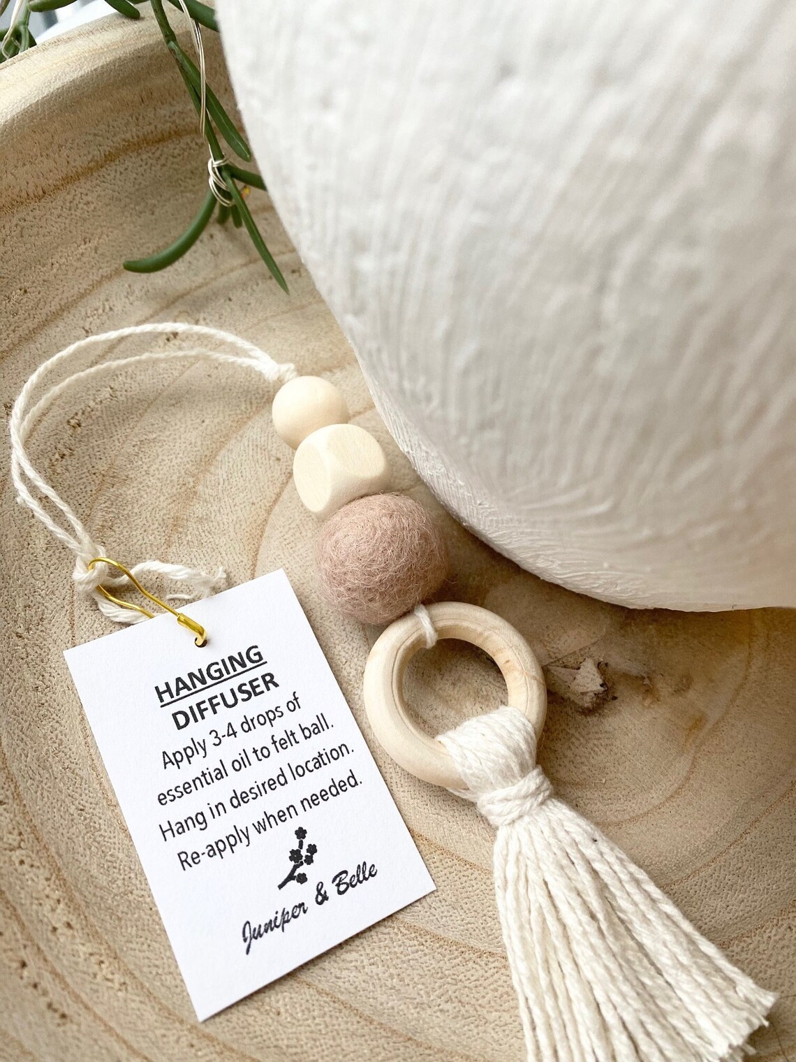 Hanging Aromatherapy Diffuser With Square Bead - Etsy