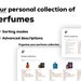 Perfume Collection Template Notion - Etsy