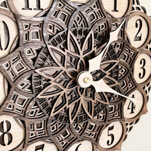 Multi-layered Wooden Wall Clock, Farmhouse Country Wall Hanging Gift ...