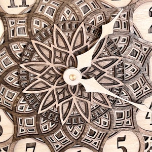 Multi-layered Wooden Wall Clock, Farmhouse Country Wall Hanging Gift ...