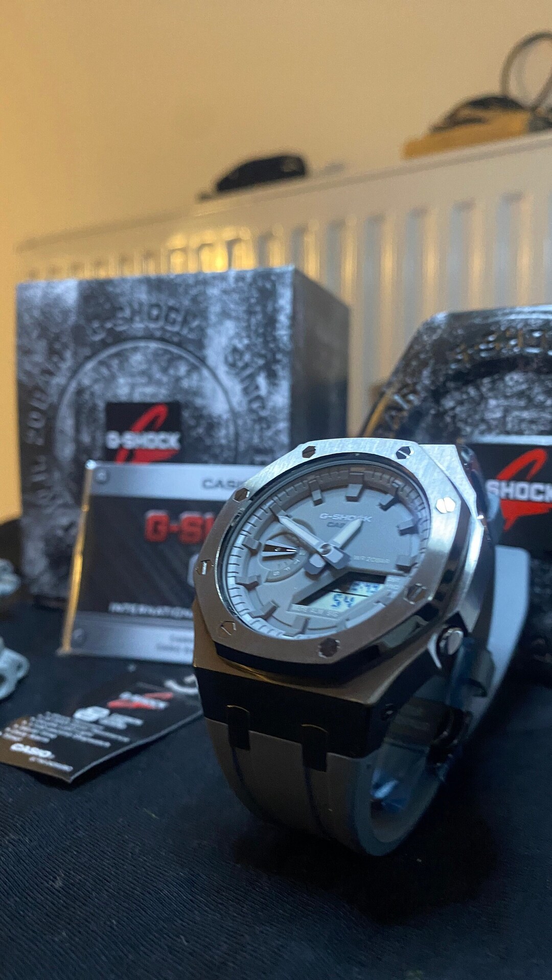 Custom Casioak - Casio G-shock GA2100 New Gray Steel 43mm-46mm - Etsy