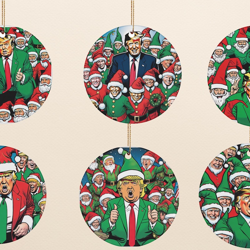 Trump Christmas Tree Ornaments - Etsy