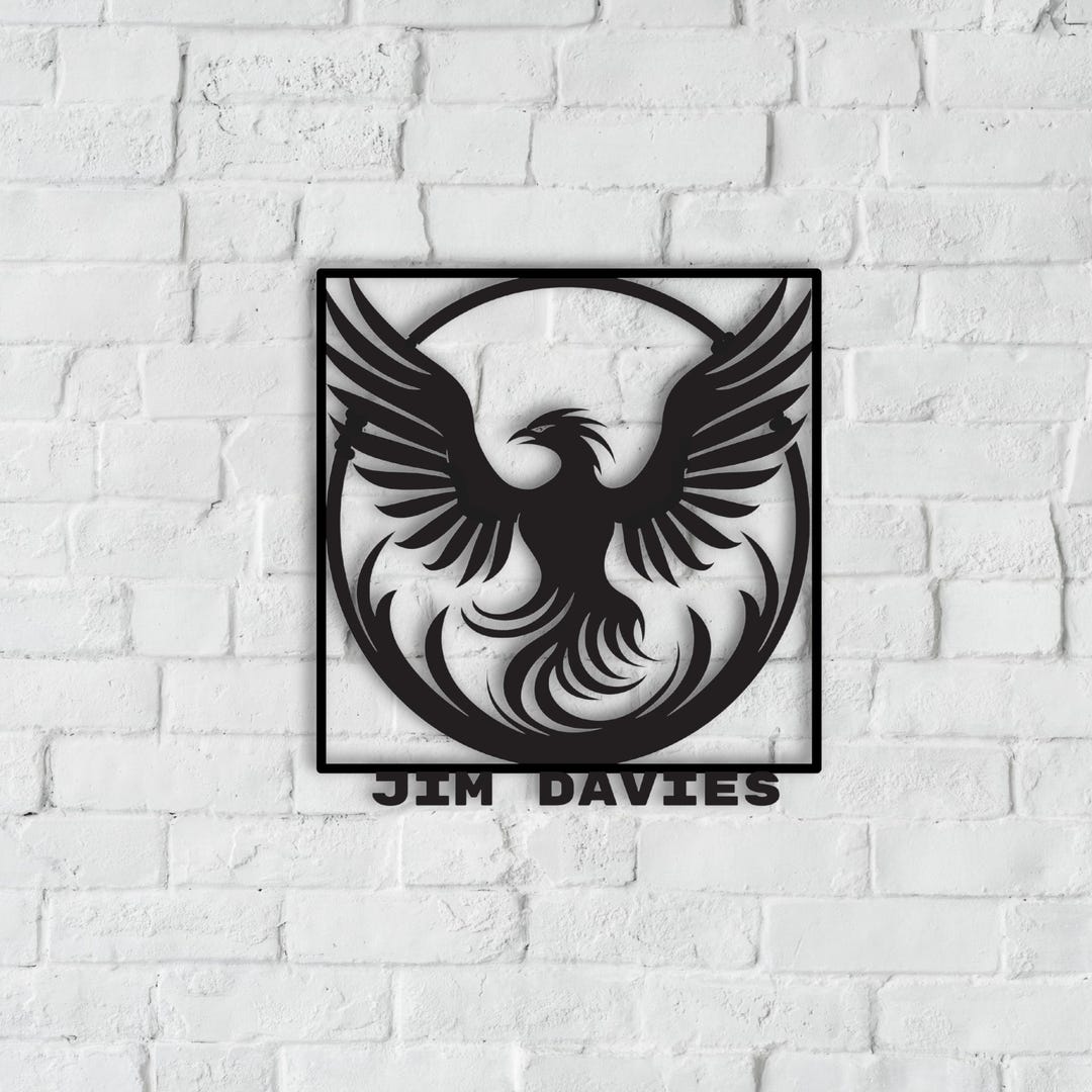 Phoenix Metal Wall Art, Personalized Phoenix Metal Sign - Custom ...