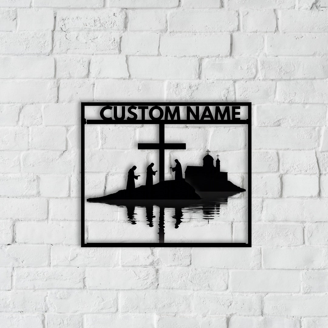 Christianity Metal Wall Art, Jesus Wall Sign, Cross Metal Wall Decor ...