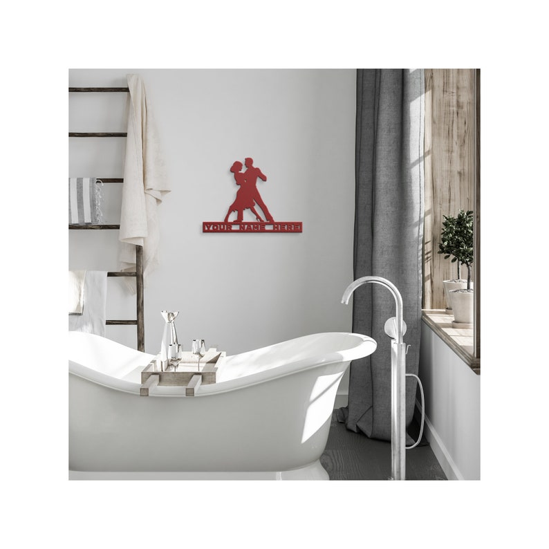 Personalized Ballroom Dancing Metal Sign, Custom Couple Dancing Wall ...