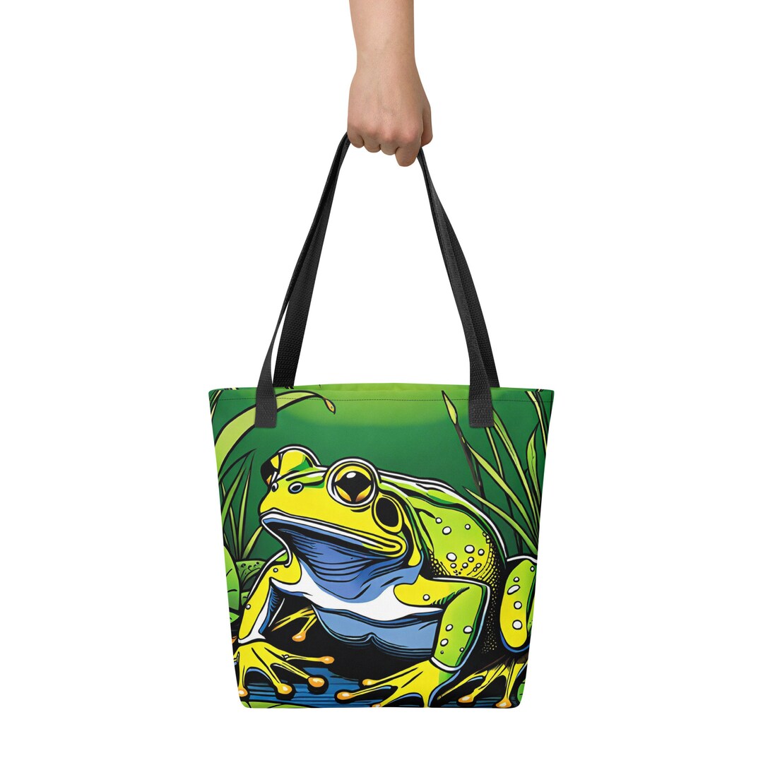 Frog Tote Bag, Frog and Toad Tote, Cute Frog Tote, Tote Bag Frog, Frog ...