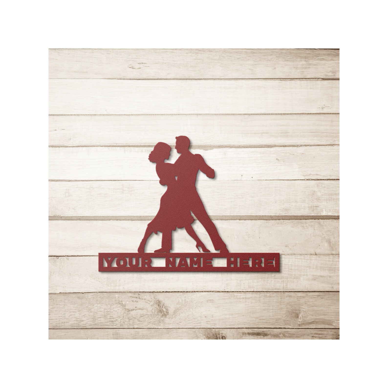 Personalized Ballroom Dancing Metal Sign, Custom Couple Dancing Wall ...