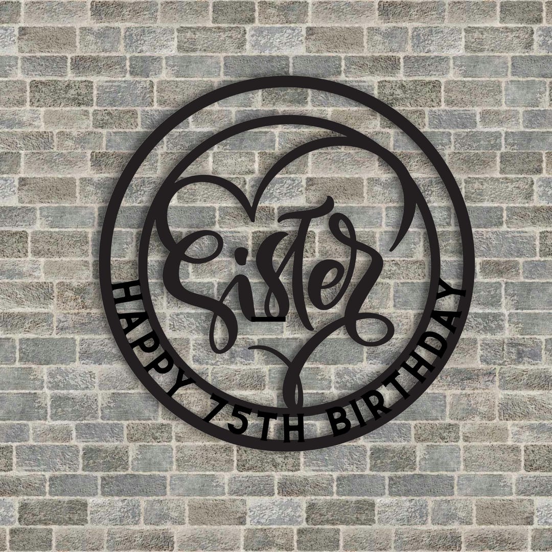 Personalized Sister Gift Metal Sign, Custom Sister Wall Decor, Sister ...