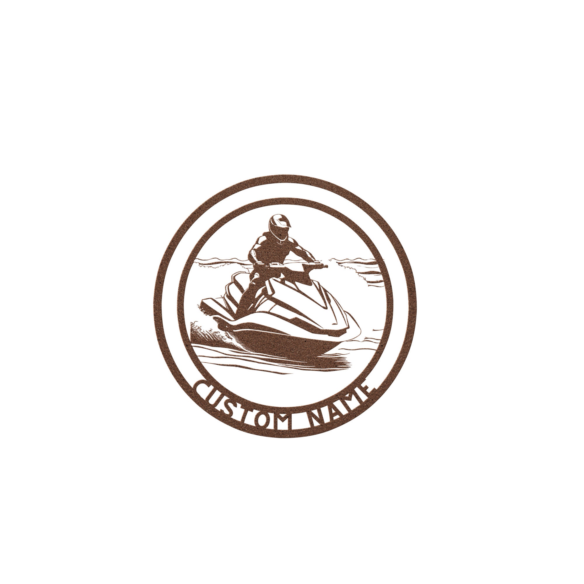 Custom Jetski Metal Wall Art, Personalized Jet Ski Name Sign Decoration ...