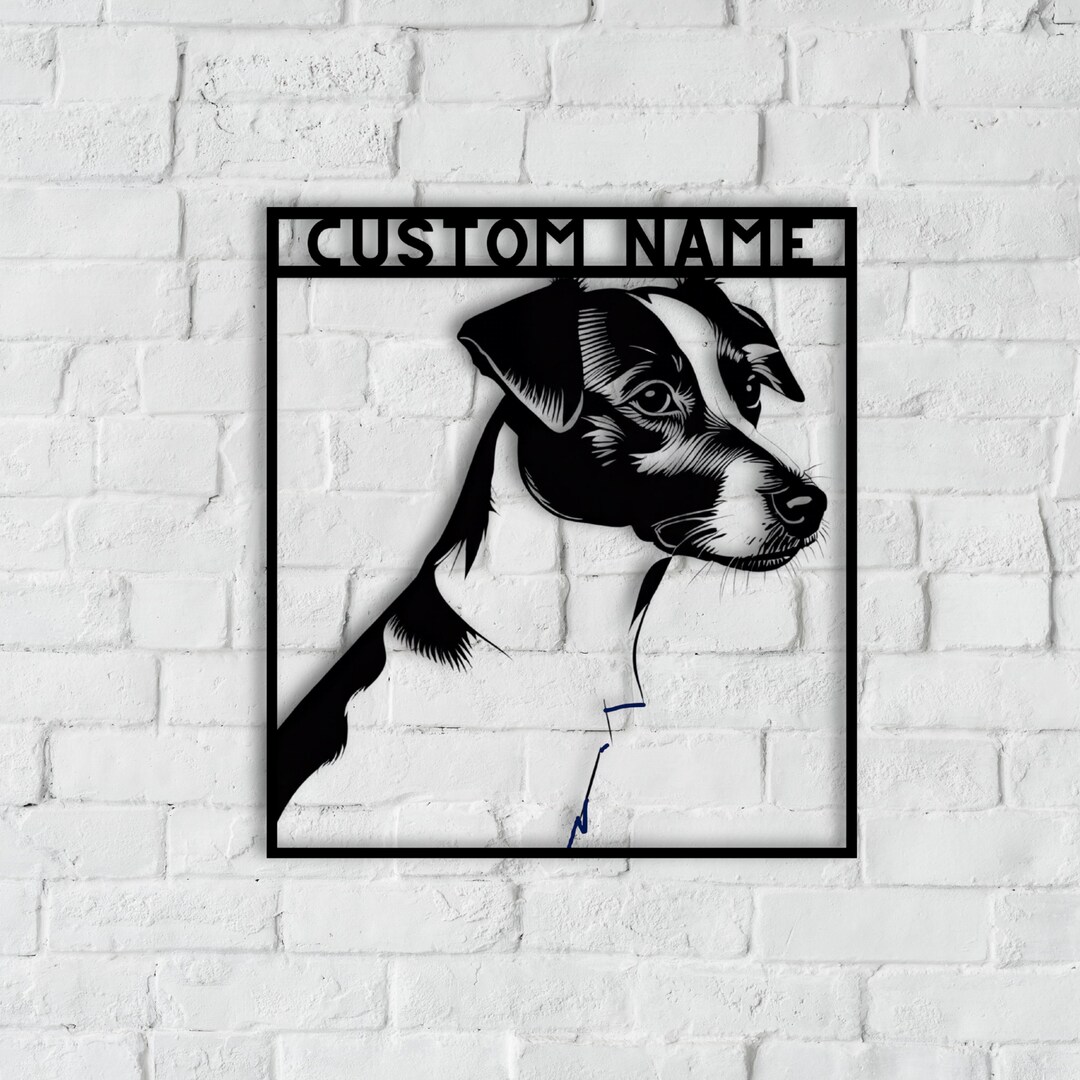 Jack Russell Metal Wall Art, Jack Russell Wall Decor, Jack Russell ...