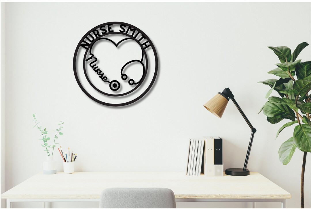 Personalized Nurse Metal Sign, Custom Nurse Wall Decor, Nurse Metal ...