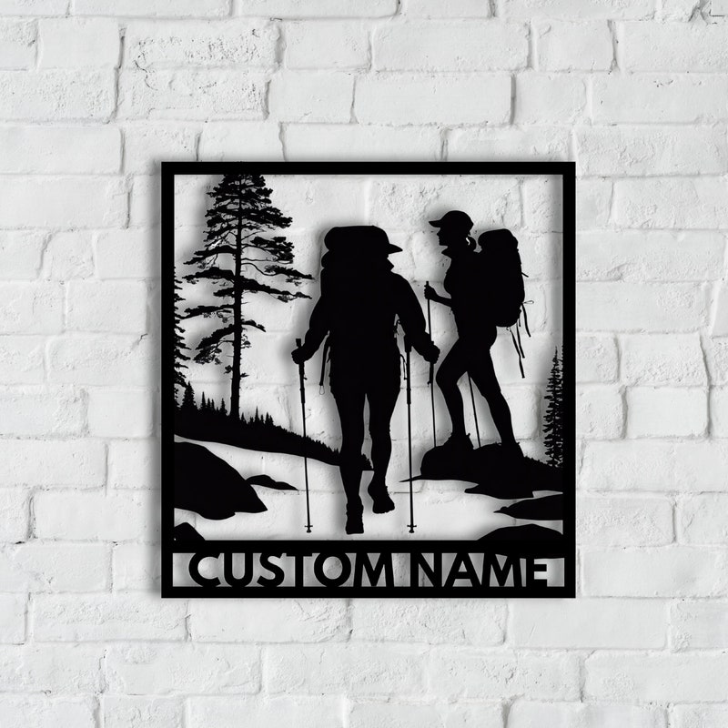 Hiking Sign - Etsy