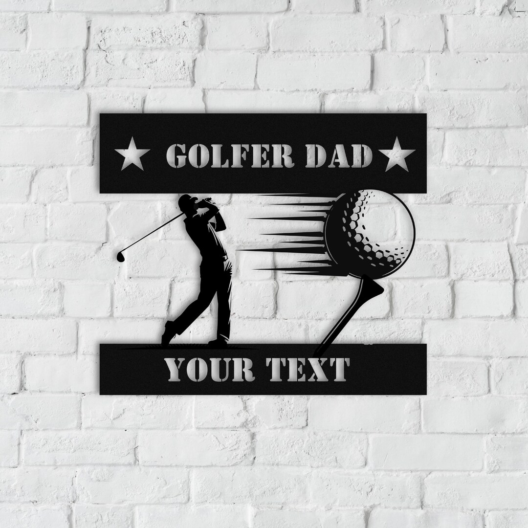Golf Metal Wall Art, Custom Golf Metal Sign, Personalized Golf Gifts ...