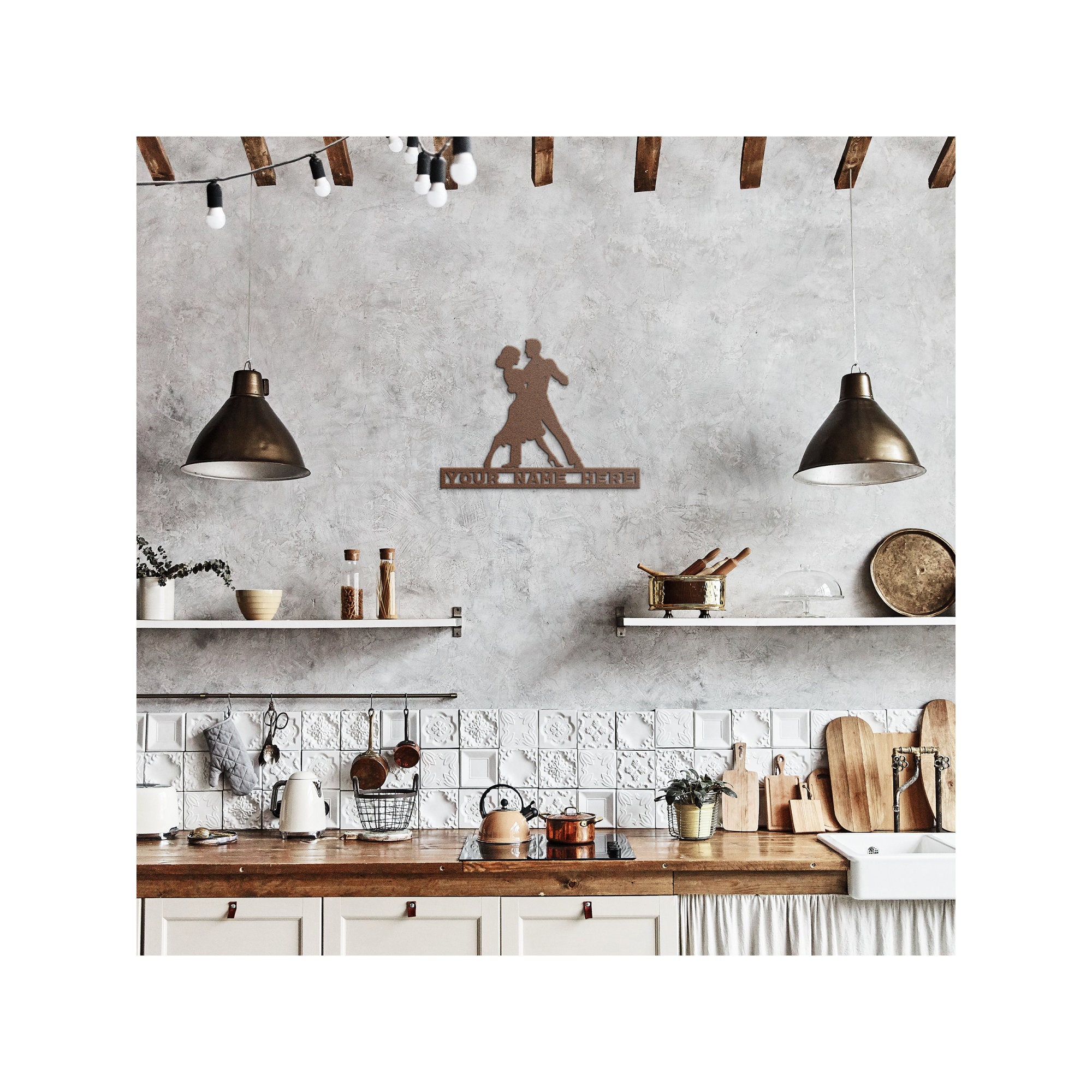 Personalized Ballroom Dancing Metal Sign, Custom Couple Dancing Wall ...