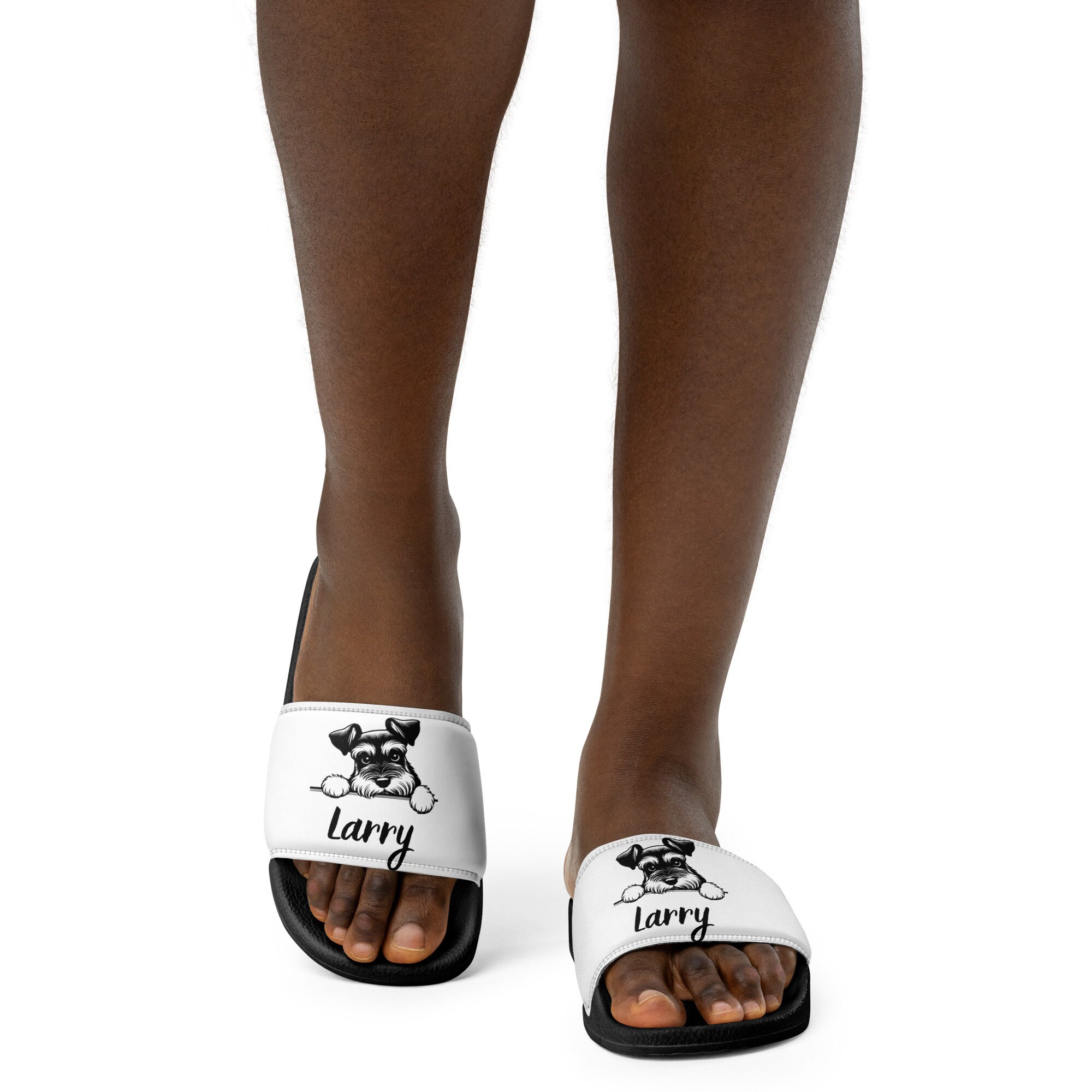 Custom Dog Slides, Dog Face Slippers, Your Pets Name on Sandals, Dog ...