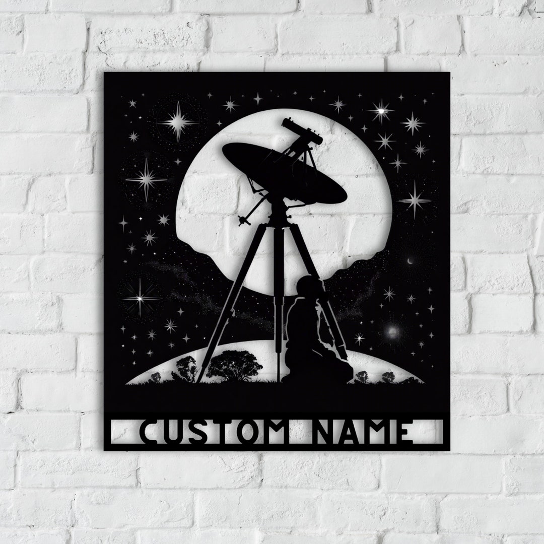 Astronomy Metal Wall Art, Personalised Astronomy Wall Decor, Astronomy ...