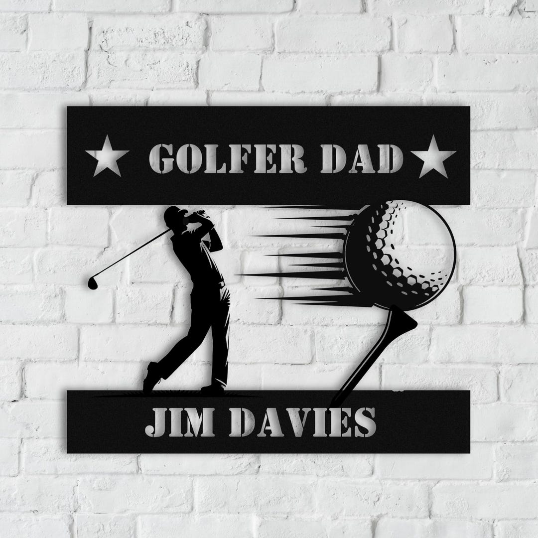 Golf Metal Wall Art, Custom Golf Metal Sign, Personalized Golf Gifts ...