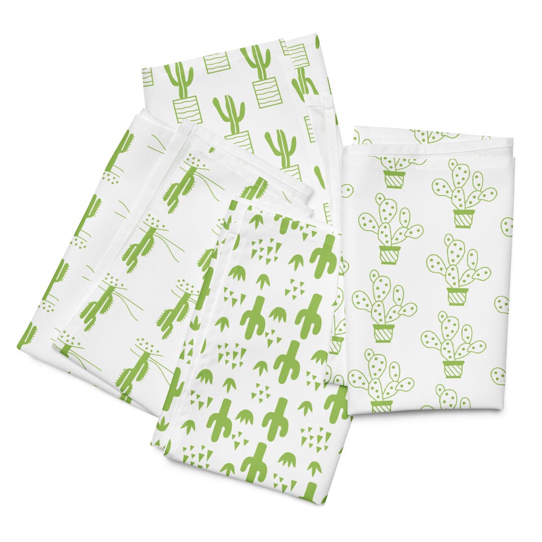 Cactus Cloth Napkin Set - Etsy