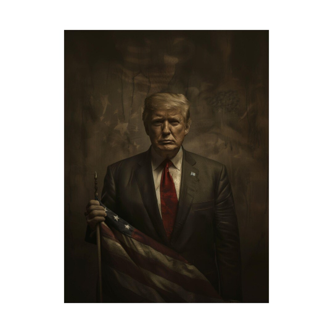 Donald Trump Portrait Poster, America Posters, President Art Print ...