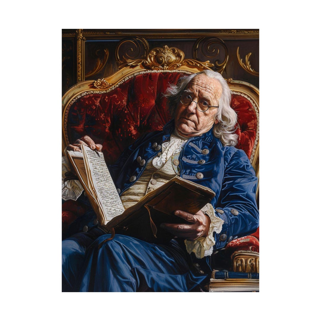 Portrait of Benjamin Franklin Poster, Poster Print, Wall Decor ...