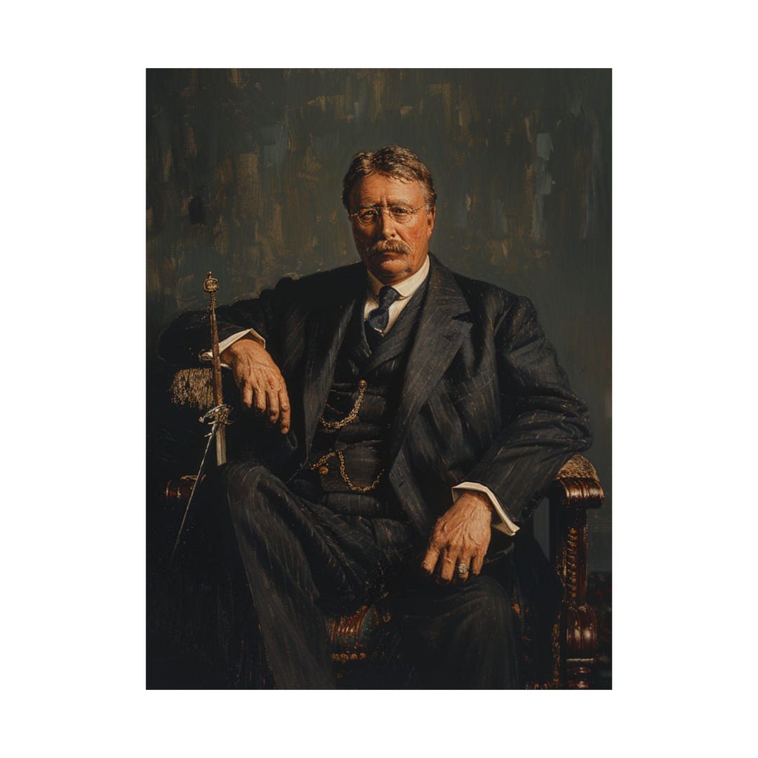 Theodore Roosevelt Poster, History Art Poster, President Poster, Home ...
