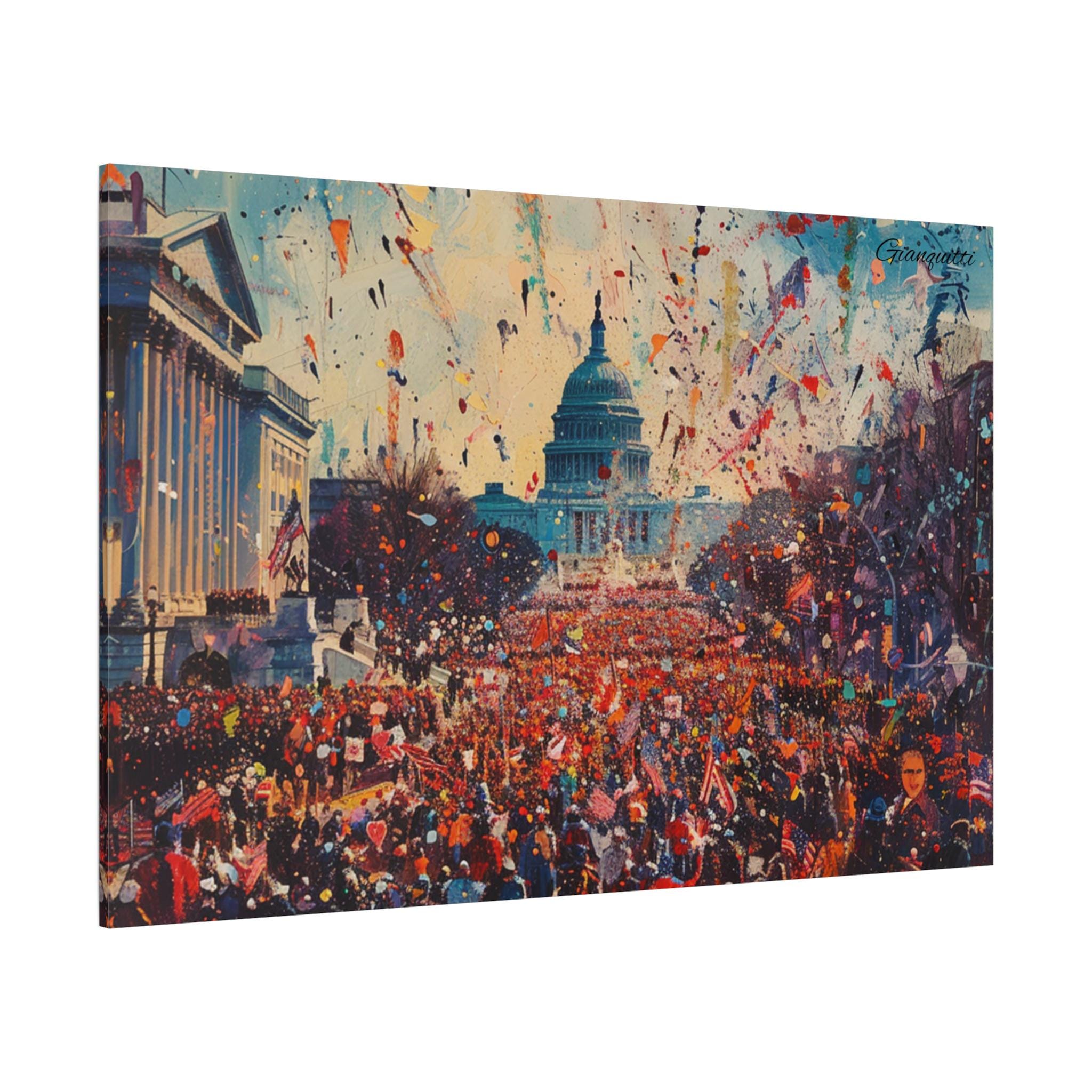 United States Inauguration Artwork, Political Wall Decor, Matte Art ...