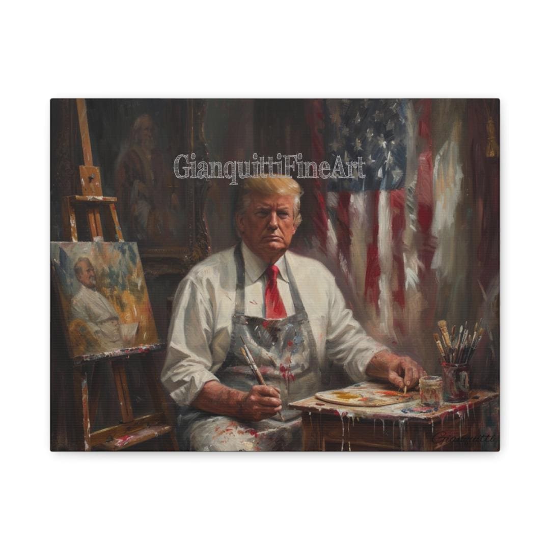 Donald Trump Painting, Trump Art, Custom Trump, Home Decor, Wall Art ...