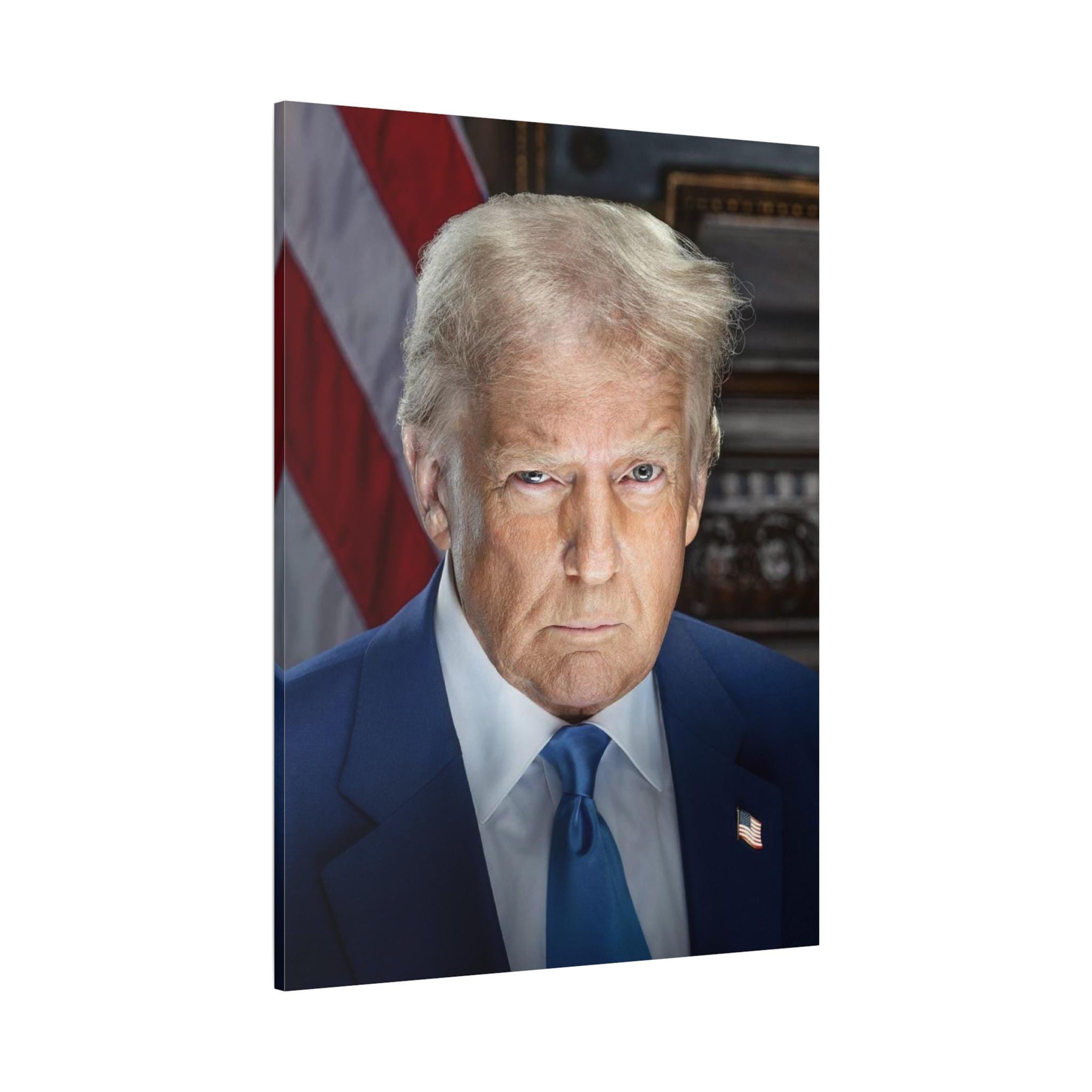 Trump Inauguration Portrait, Wall Decor, Political Gift, Patriotic Home ...