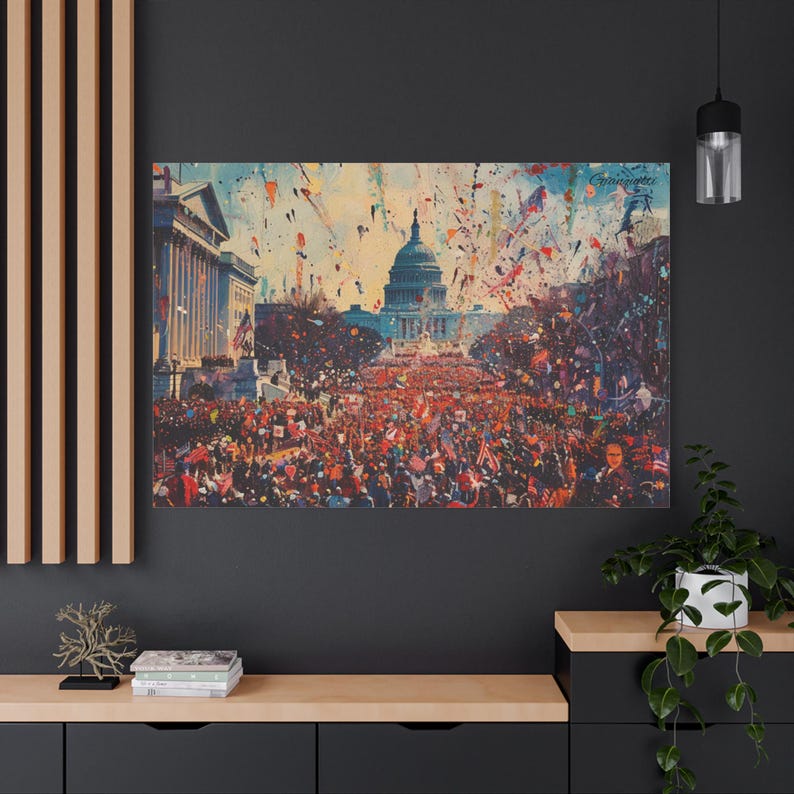 United States Inauguration Artwork, Political Wall Decor, Matte Art ...