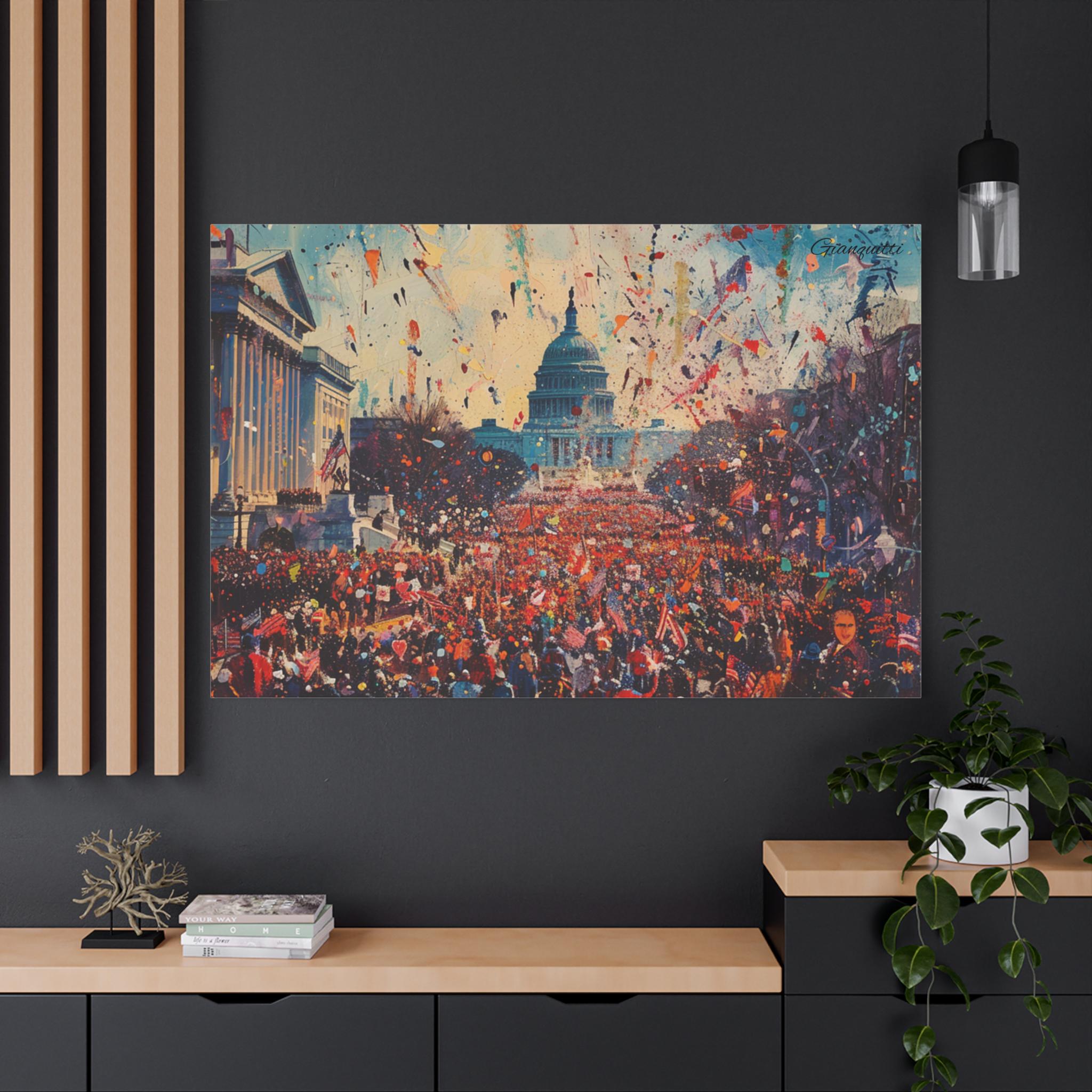 United States Inauguration Artwork, Political Wall Decor, Matte Art ...