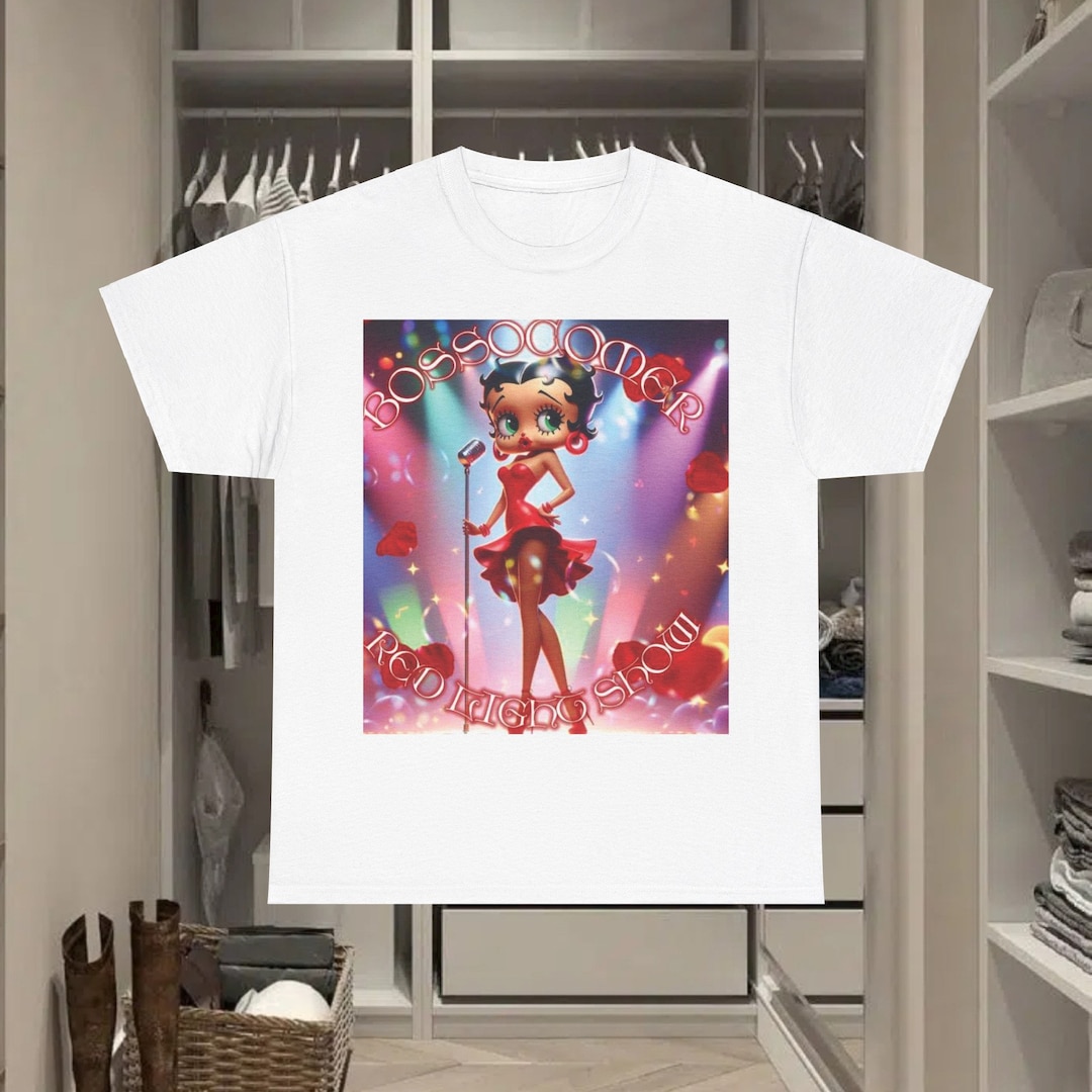 Betty Boop Red Light T-shirt - Etsy
