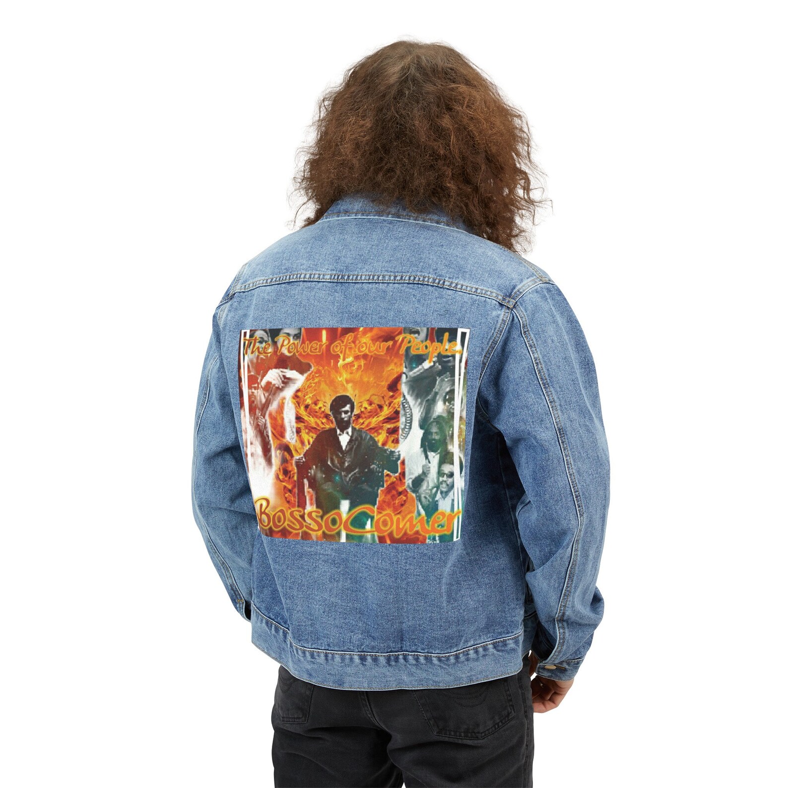 Huey Newton's Black Panther Bosso Comer Brand Men's Denim Jacket - Etsy