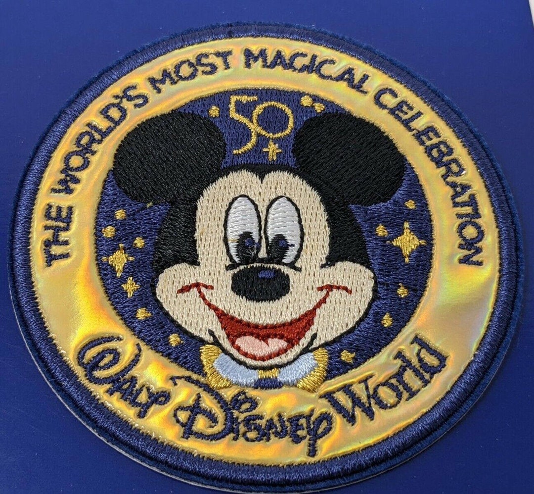 WDW 50th Anniversary Mickey Mouse Most Magical Celebration Patch - Etsy