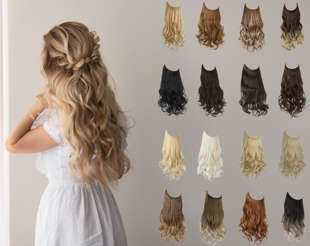 Hair Extensions Clip In, Wavy Hair Extensions, Clip in Extensions, Clip ...