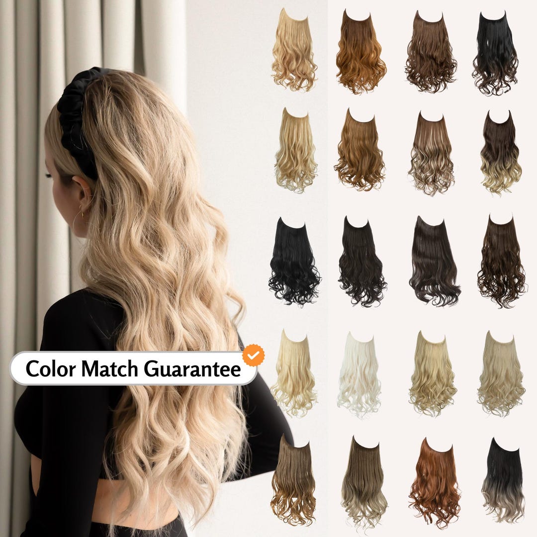 Hair Extension, Clip in Hair Extension, Fake Hair Wig, Blonde Hair ...