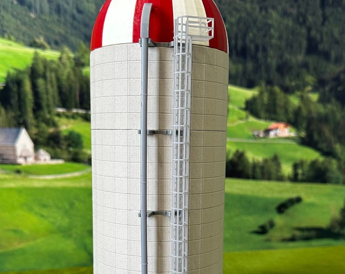 20 Foot Poured Concrete Farm Silo 1/64 Scale Model Toy. - Etsy
